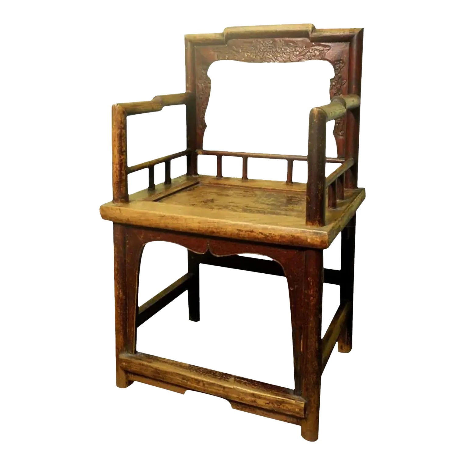 Antique Chinese Screen-Back Arm Chair, (Rose Chair), Circa 1800-1849 ...