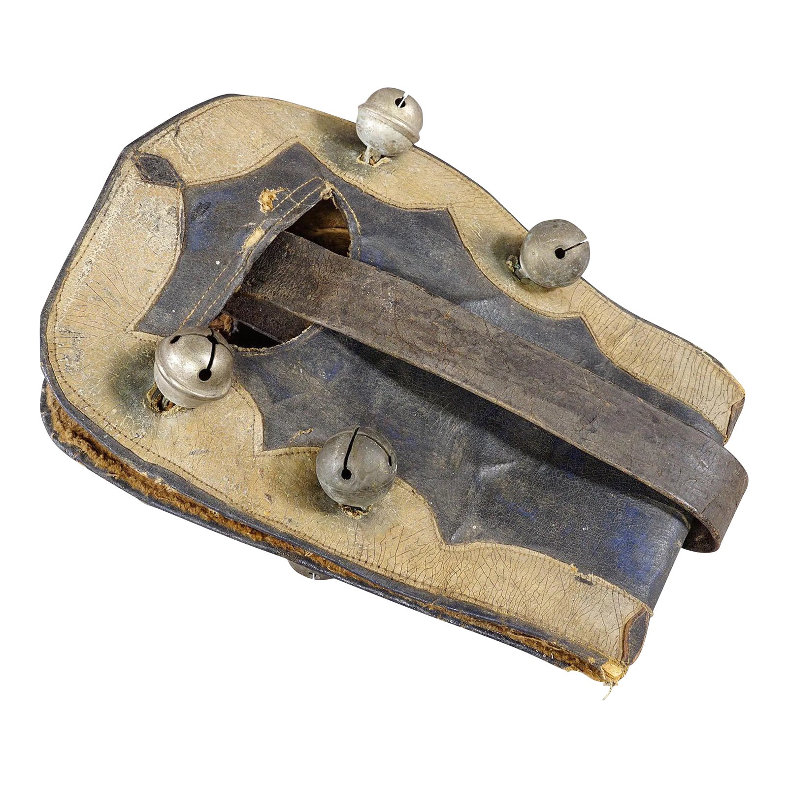 Antique Bell Belt With Eight Brass Bells, Tyrol Ca. 1900s | Chairish