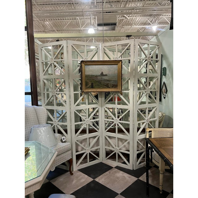 20th Century Fretwork Screen | Chairish