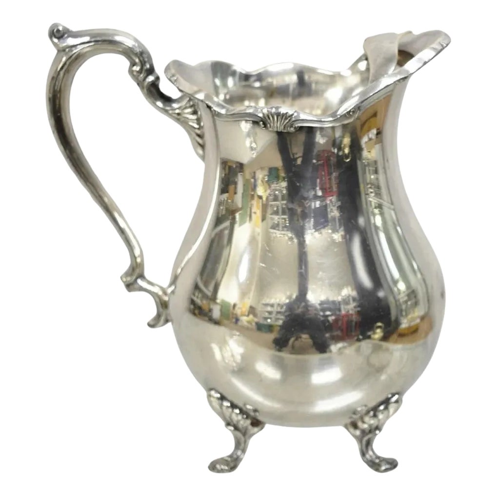 Vintage Fb Rogers "Georgetown" Victorian Bulbous Silver Plated Water ...