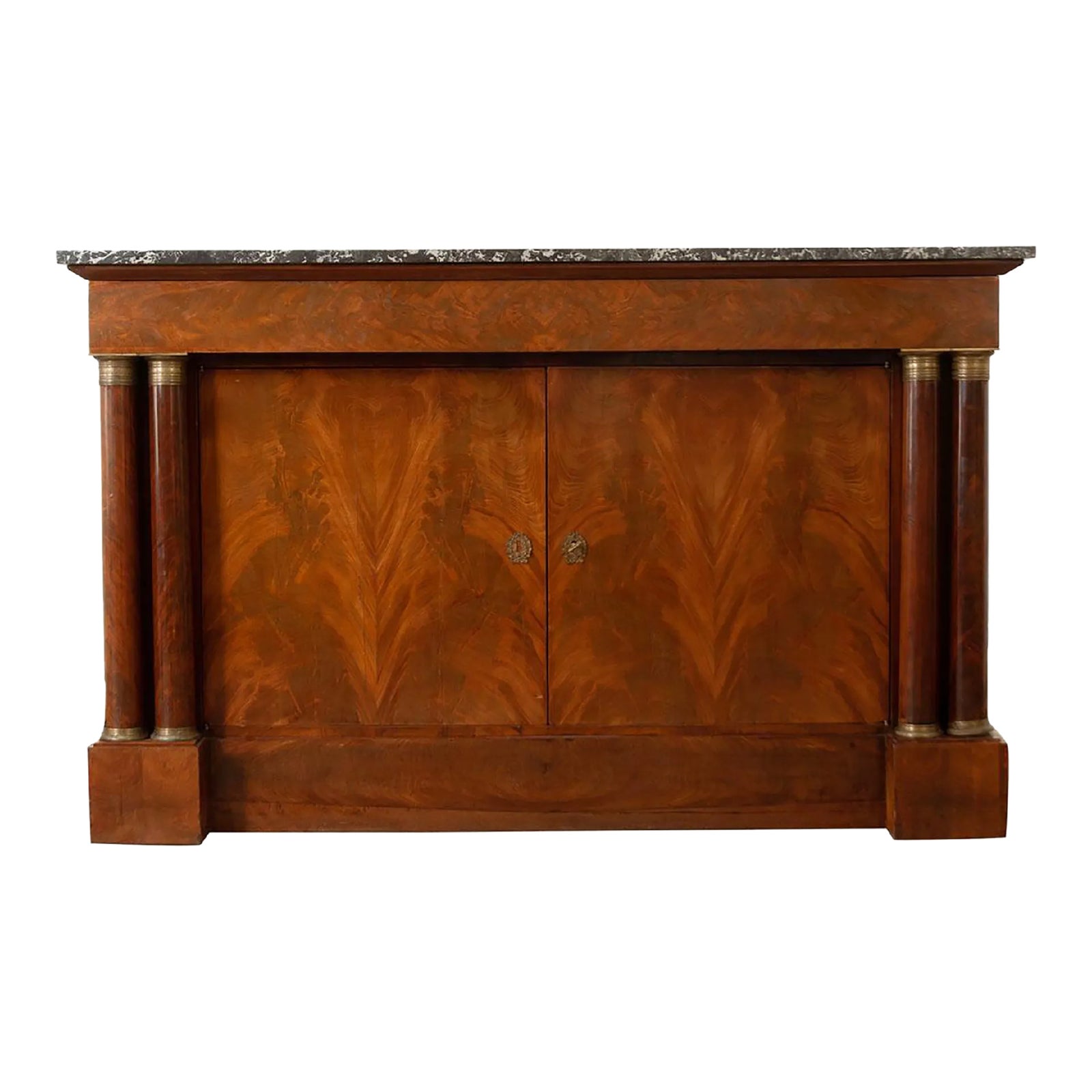 French 19th Century Mahogany Empire Buffet | Chairish