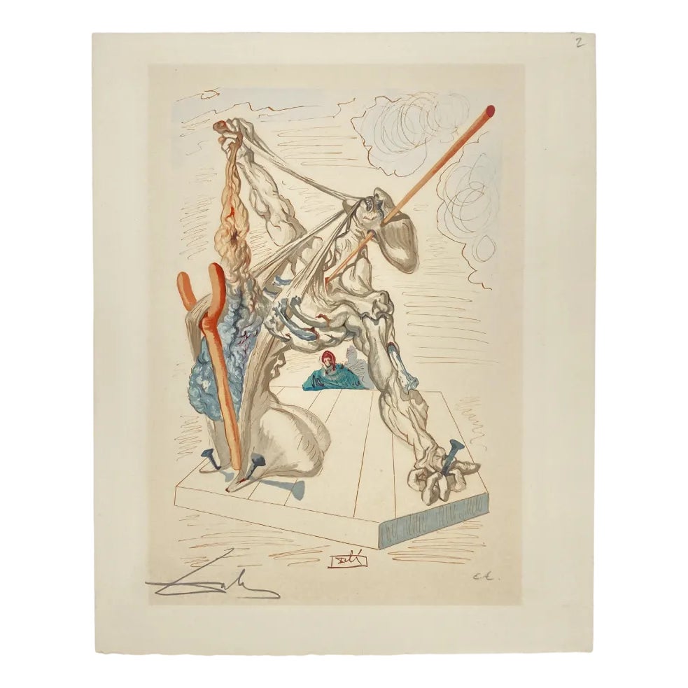 Salvador Dali, The Falsifiers from the Divine Comedy, 1960s, Woodcut ...