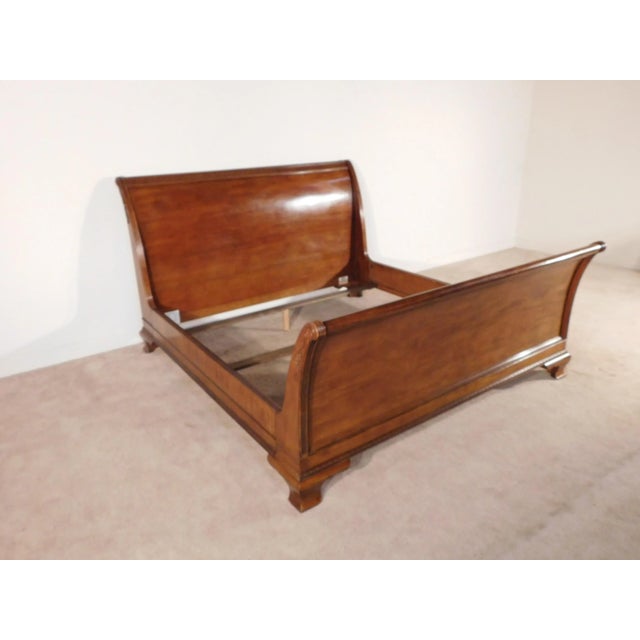 Massive Henredon Aston Court Mahogany Carved King Kingsize Sleigh Bed ...