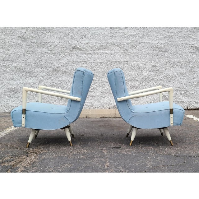 1950s Mid Century Swivel Lounge Chairs - a Pair | Chairish