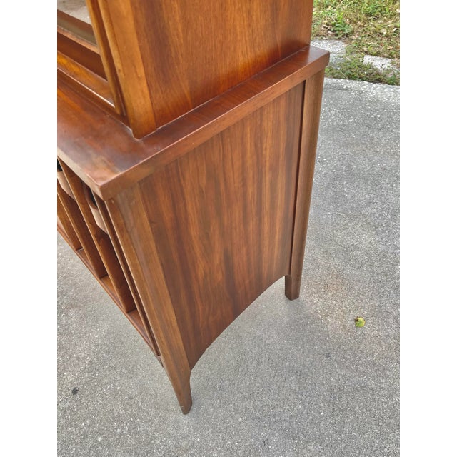 Highboy Hutch With Buffet and Display Storage in the Style of Kent ...