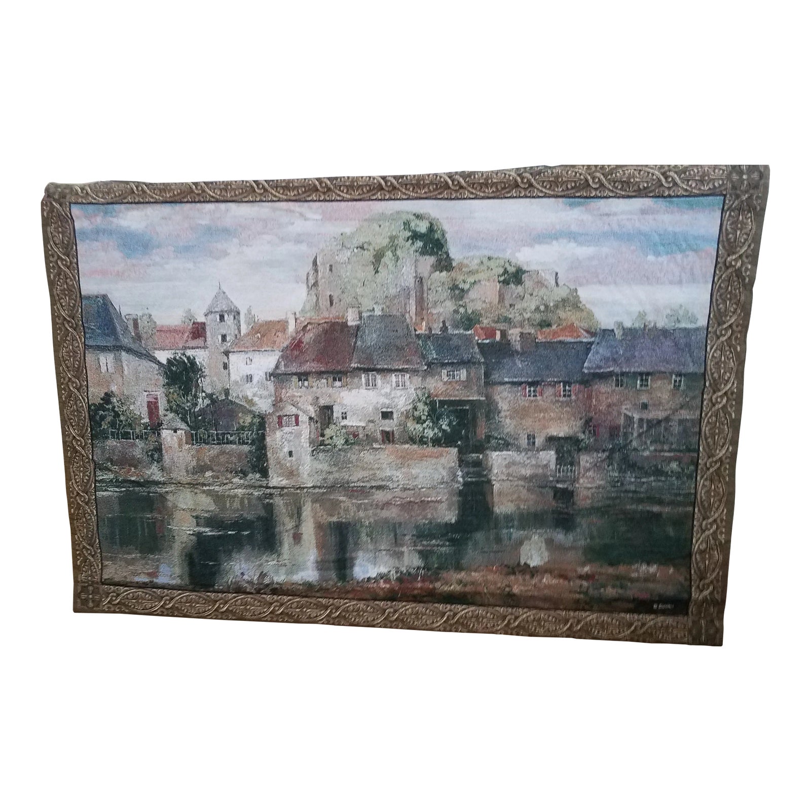 Vintage "Mohawk" Classic Collection Roger Duvall Tapestry of La Seyne ...