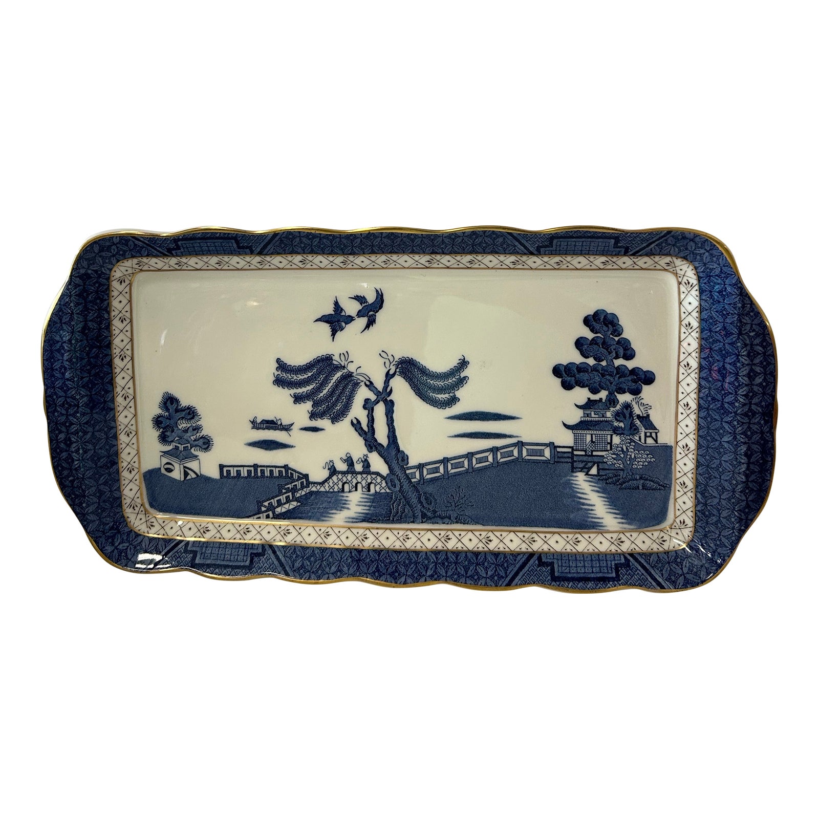 1980s Booths Real Old Willow Tray by Royal Doulton | Chairish