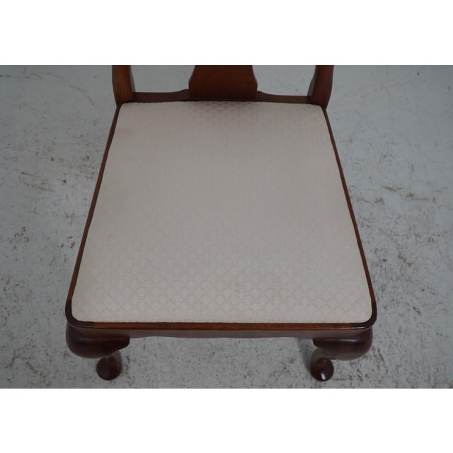 Set of 8 Stickley Cherry Queen Anne Dining Room Chairs | Chairish