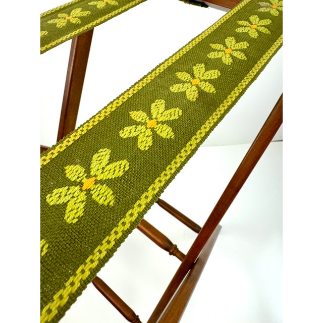 Vintage Mid Century Tall Luggage Rack | Chairish