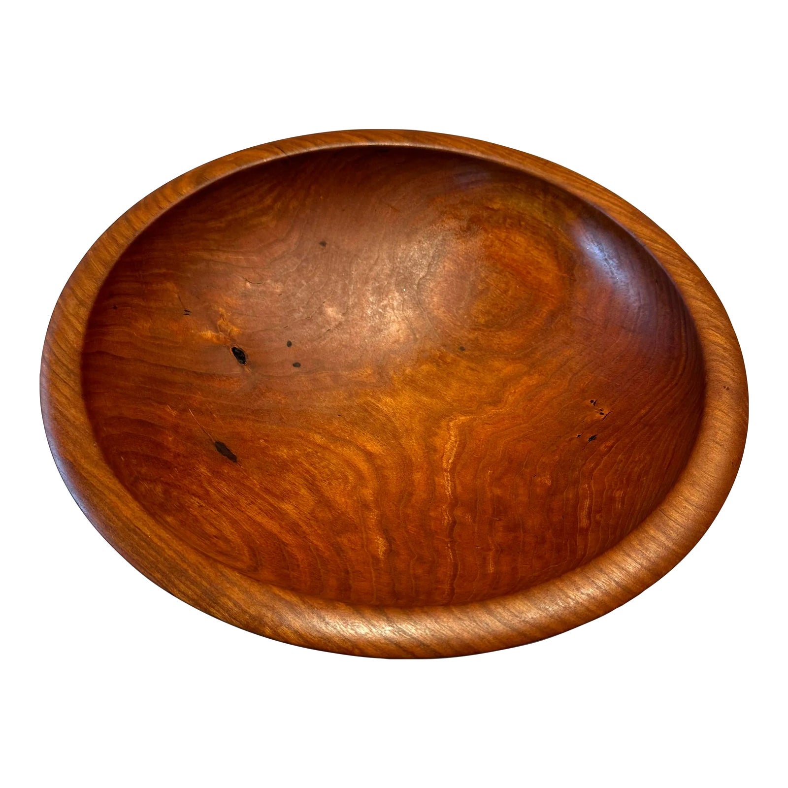 Andrew Pearce' Cherry Wood Champlain Bowl | Chairish