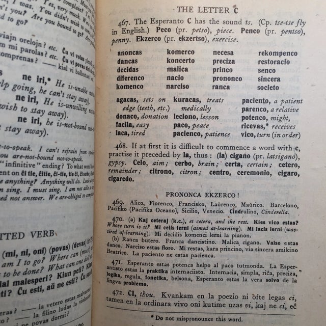 1943 "Step by Step in Esperanto" Book | Chairish