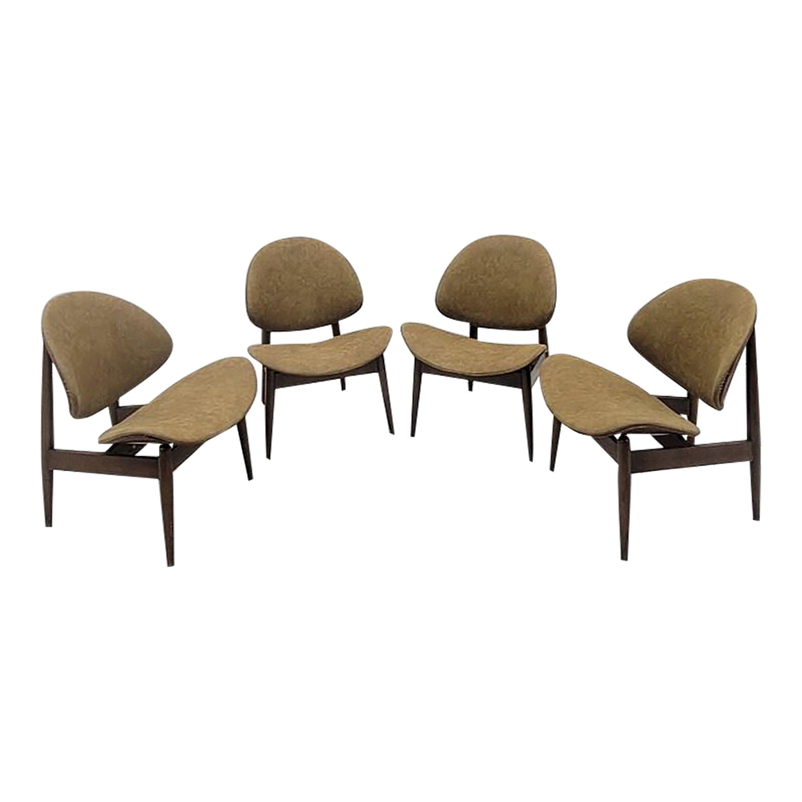 Mid Century Modern Clam Shell Chairs by Seymour James Wiener for ...