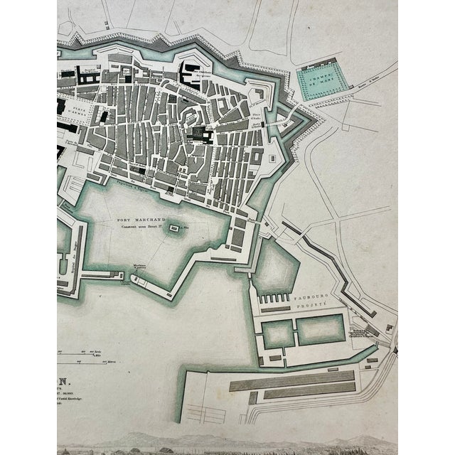 Toulon France, Original Map, 1834 | Chairish