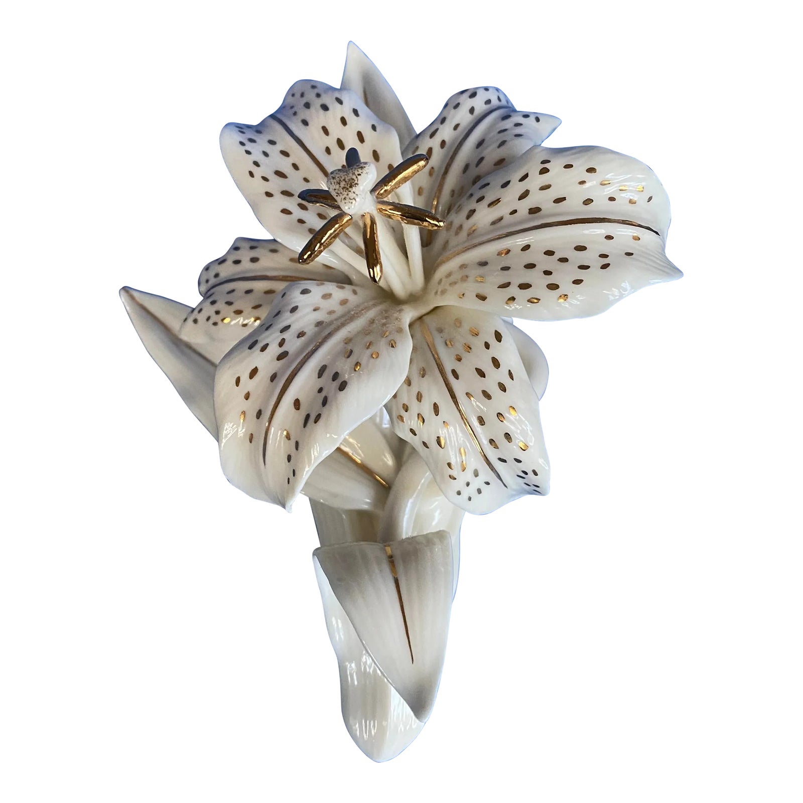 Vintage Late 20th Century Lenox Classic Garden Flower Lily | Chairish
