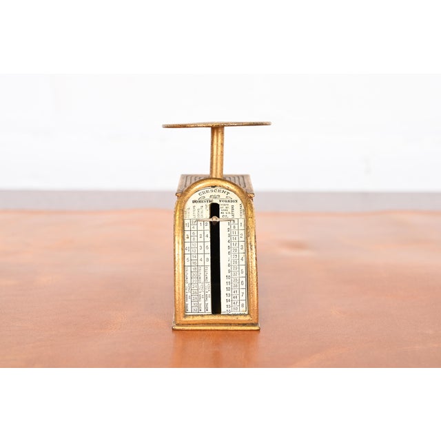 Tiffany Studios New York Graduate Bronze Doré Postage Scale | Chairish
