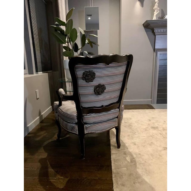 Roche Bobois Les Provenciales Striped Bergere Ivana Armchair by Jean ...