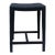 Crate & Barrel Leather Backless Counter Stool | Chairish