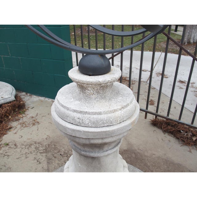 Early 21st Century Italian Carved Limestone Baluster Form Armillary ...