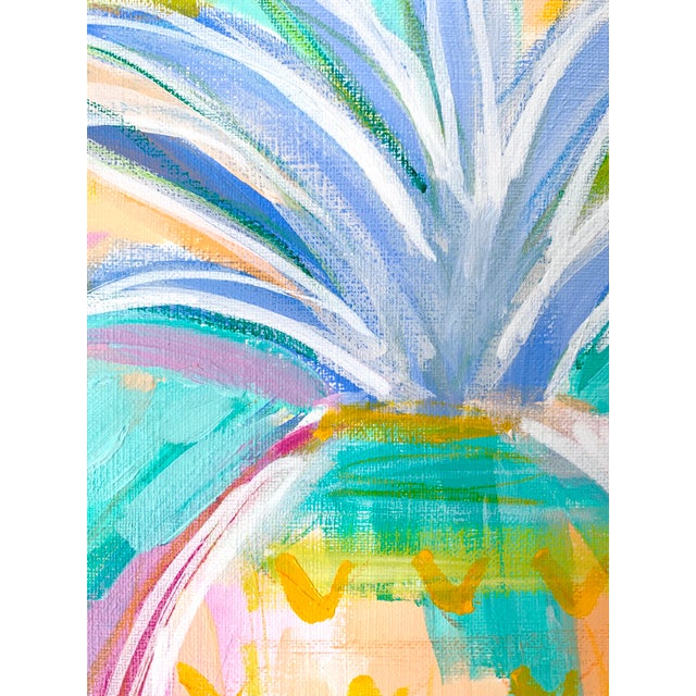 “Pineapple #8” Abstract Painting by Christina Longoria | Chairish