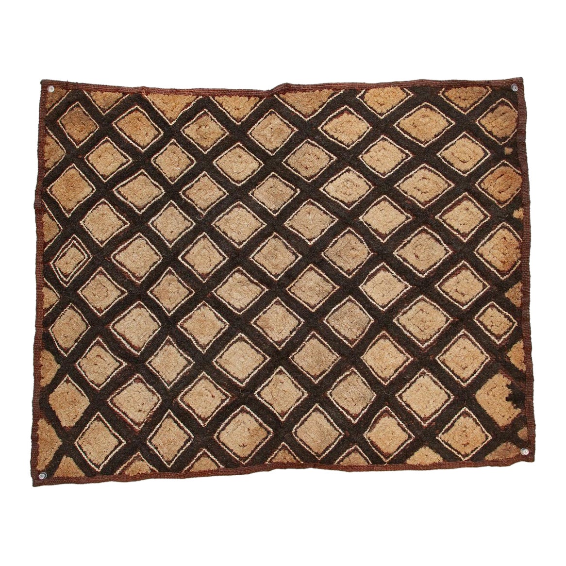 Interweave African Kuba Cloth Panel | Chairish