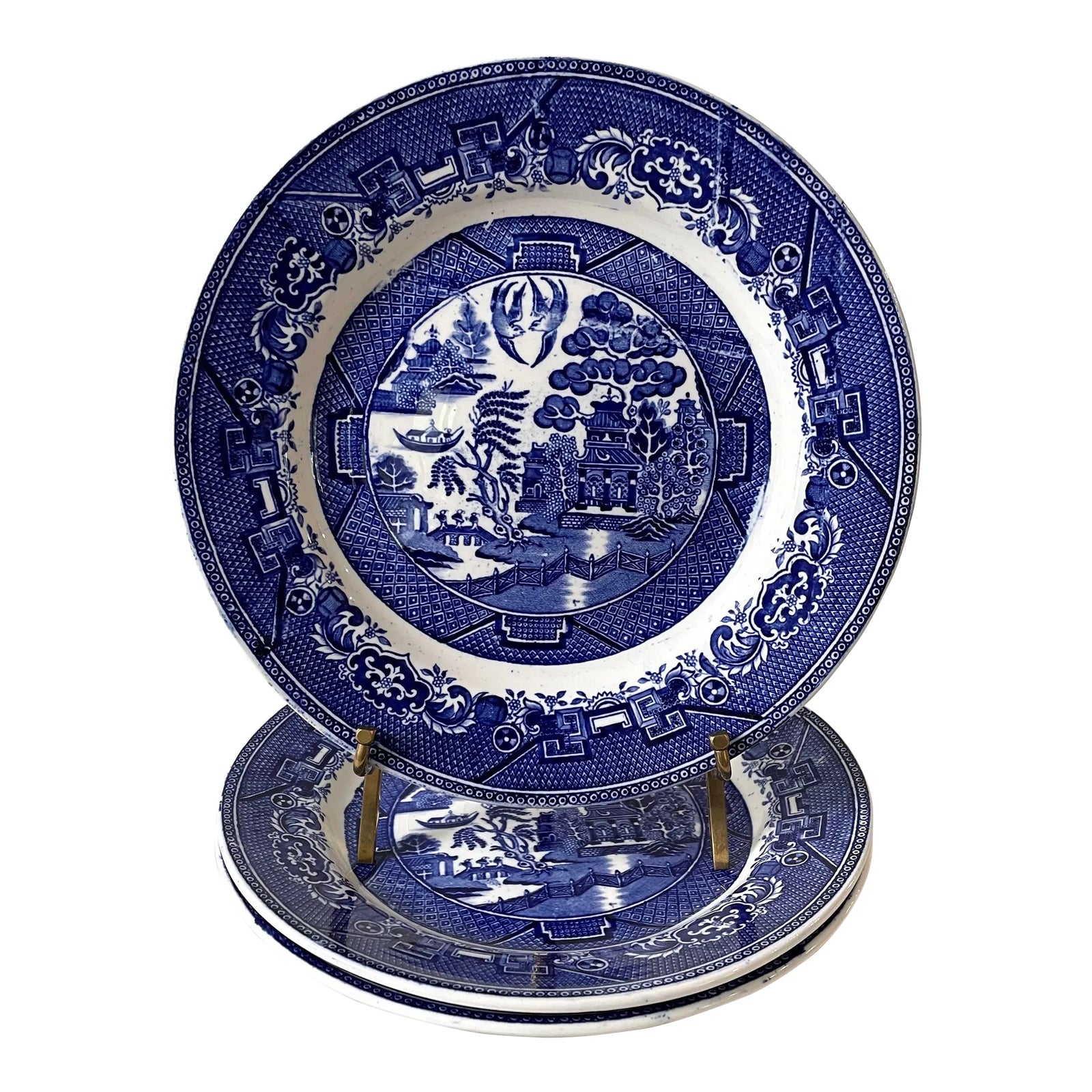 Vintage Villeroy & Boch Dinner Plates - Made Is Saar Basin | Chairish