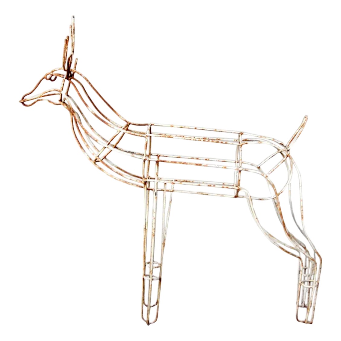 Mid Century Metal Reindeer | Chairish