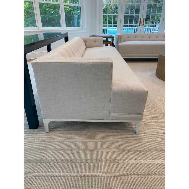 Modern White Lounge Sofa | Chairish
