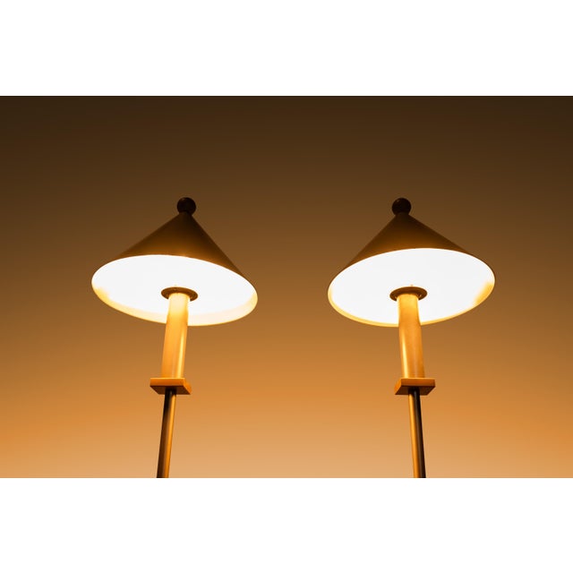 Set of Two Post Modern Memphis Style Table Lamps by George Kovacs for ...