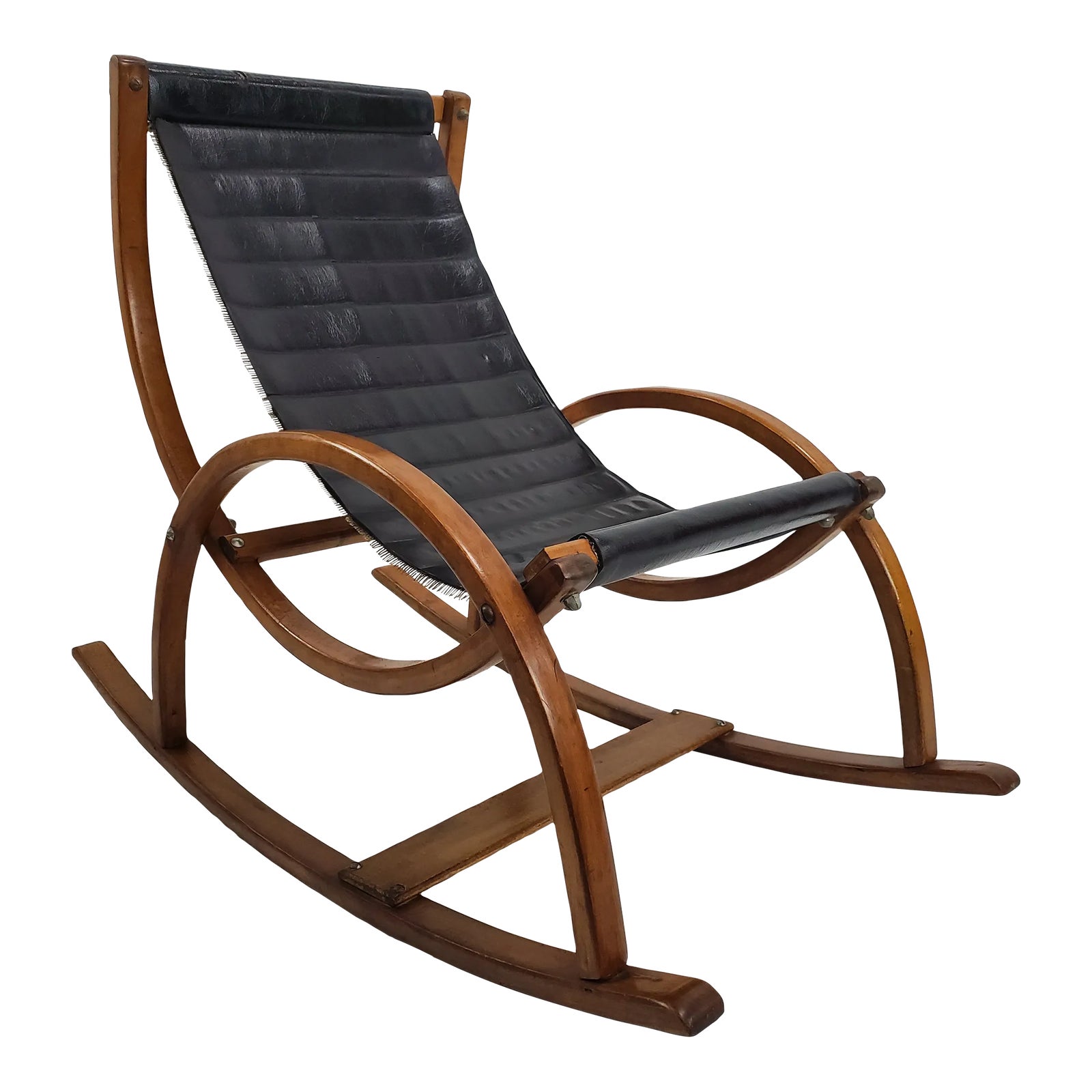 Mid 20th Century Mid-Century Modern Children's Sling Rocking Chair in ...