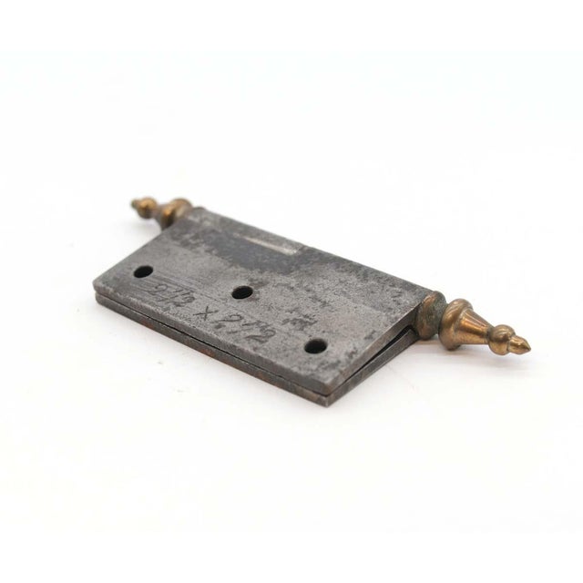 Antique 2.5 X 2.5 Cast Iron Lift Off Door Hinge With Leaf Design | Chairish