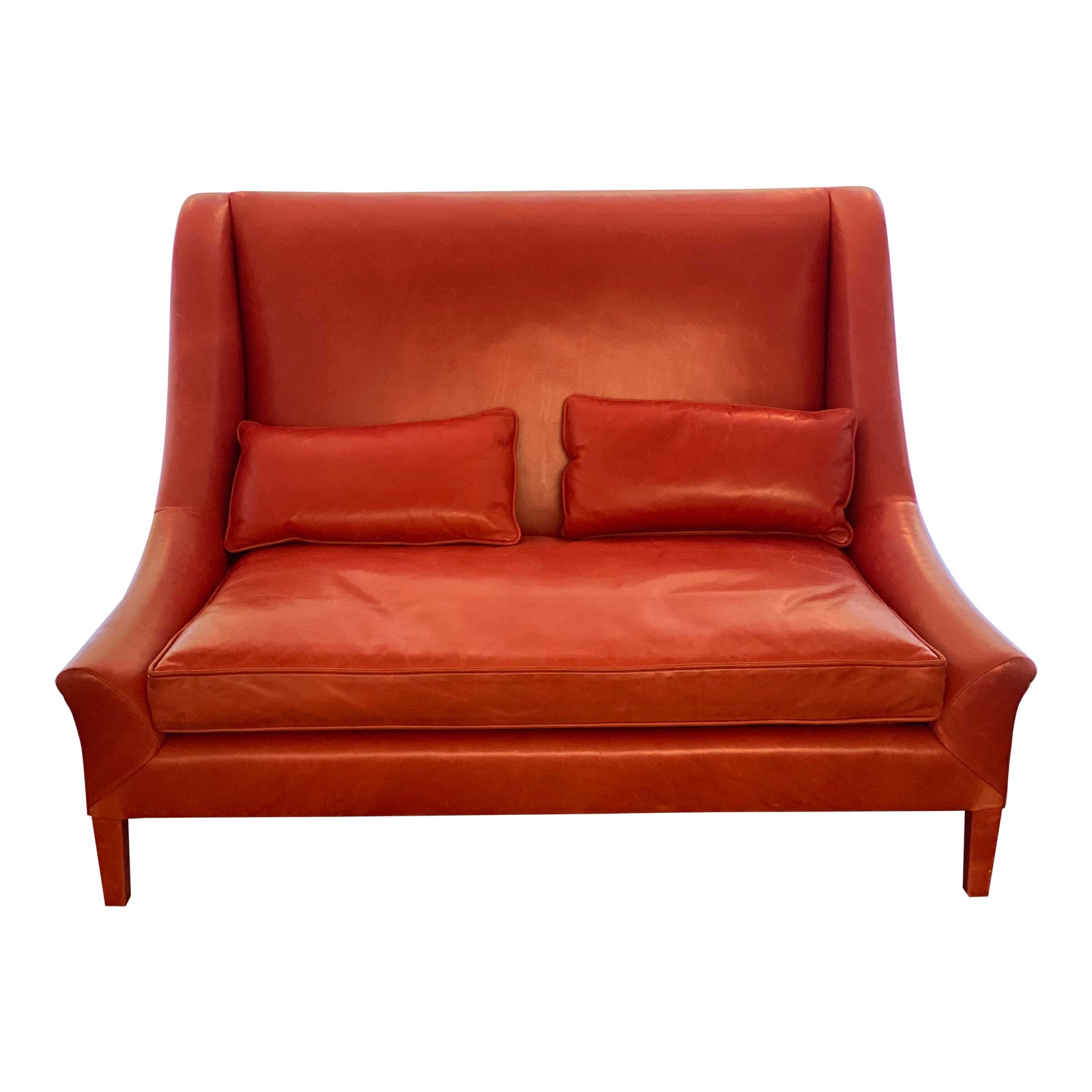 Modern Ochre Snooze Sofa | Chairish