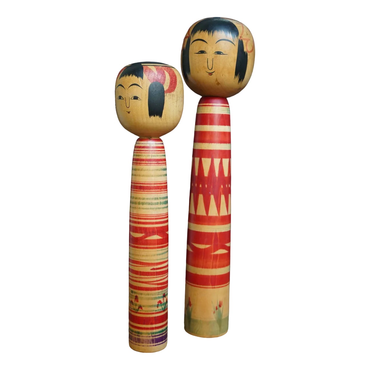 Vintage Traditional Tsuchiyu Kokeshi by Imaizumi Genji and Watanabe ...