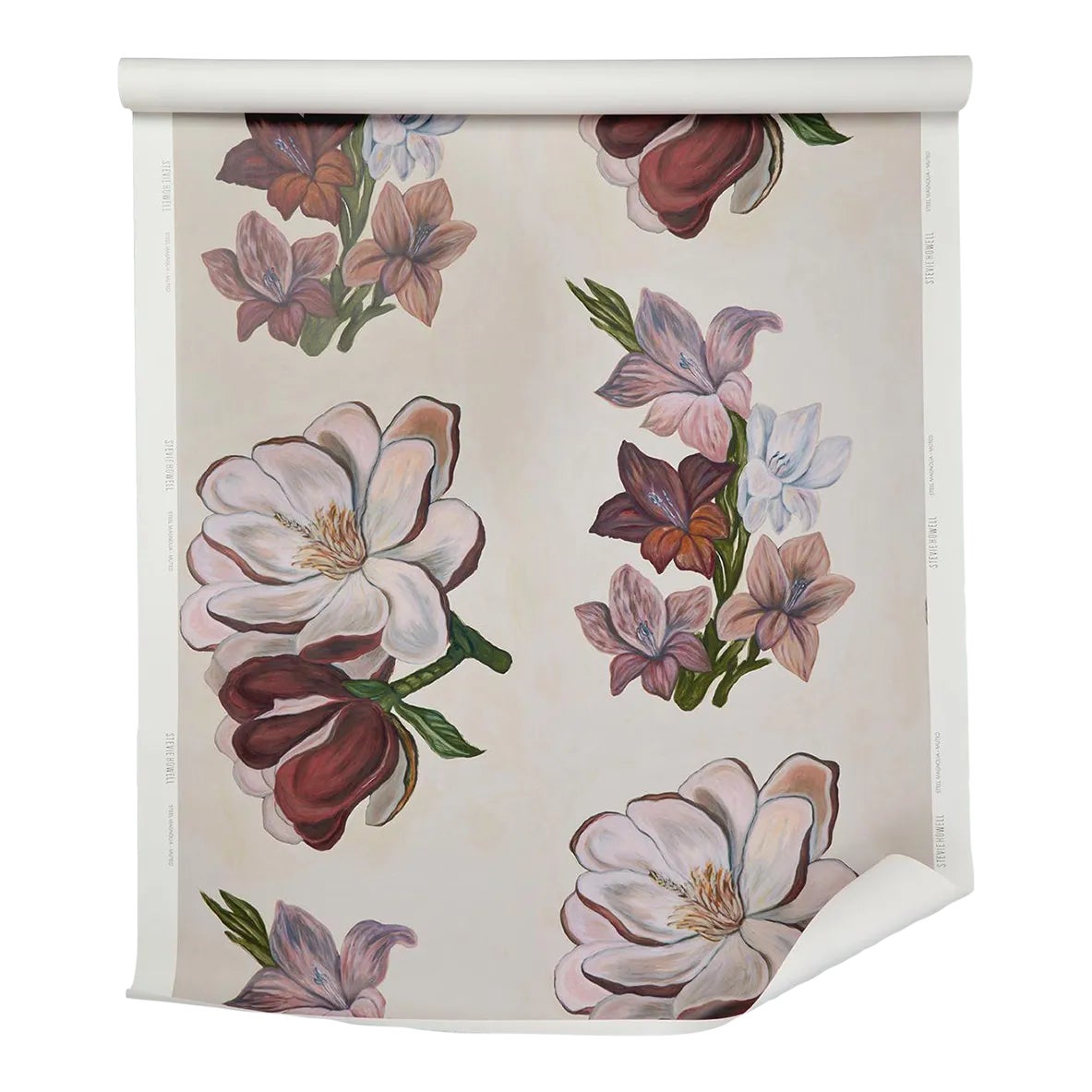 Steel Magnolia Muted Wallpaper | Chairish