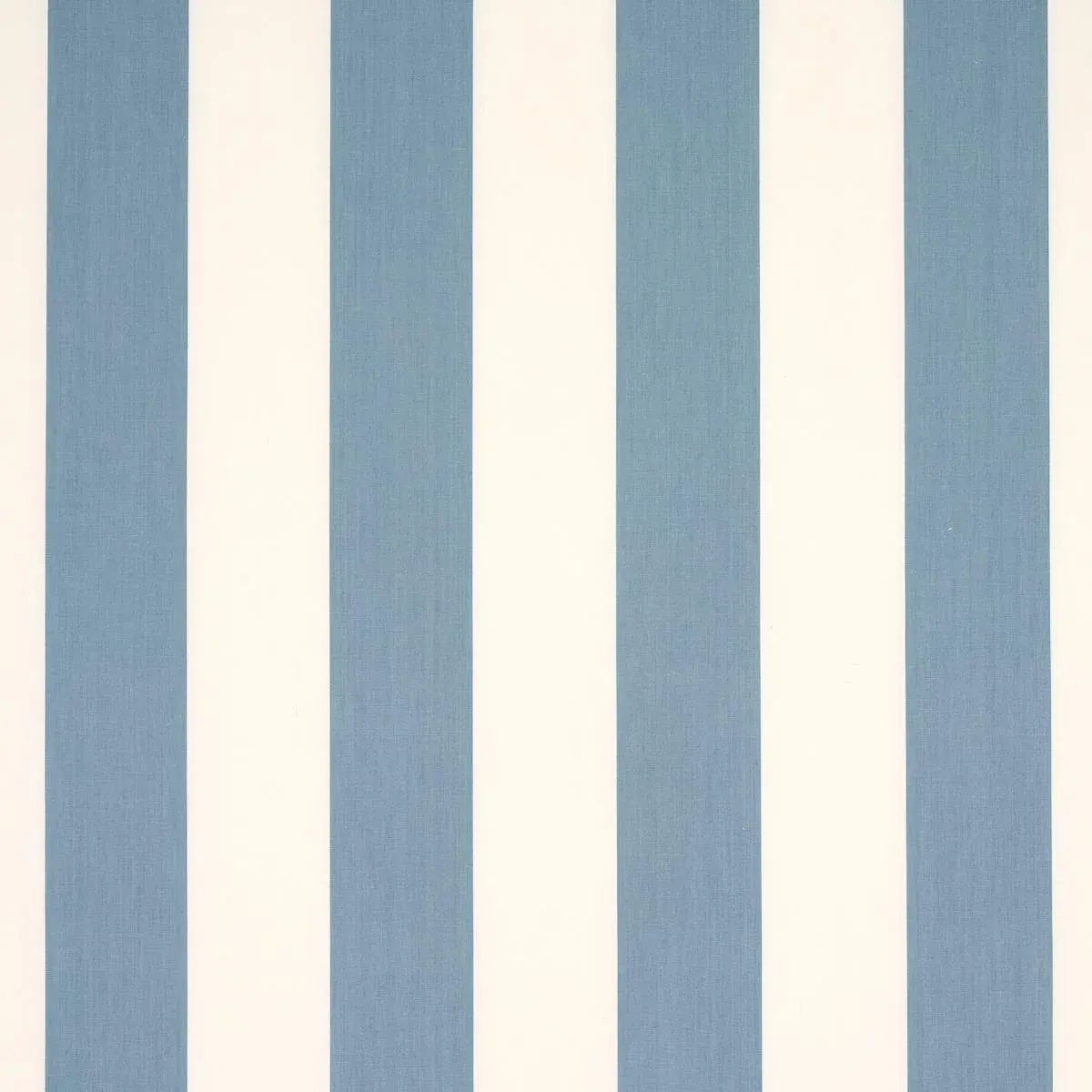 Sample - Schumacher James Stripe Fabric in Sky | Chairish