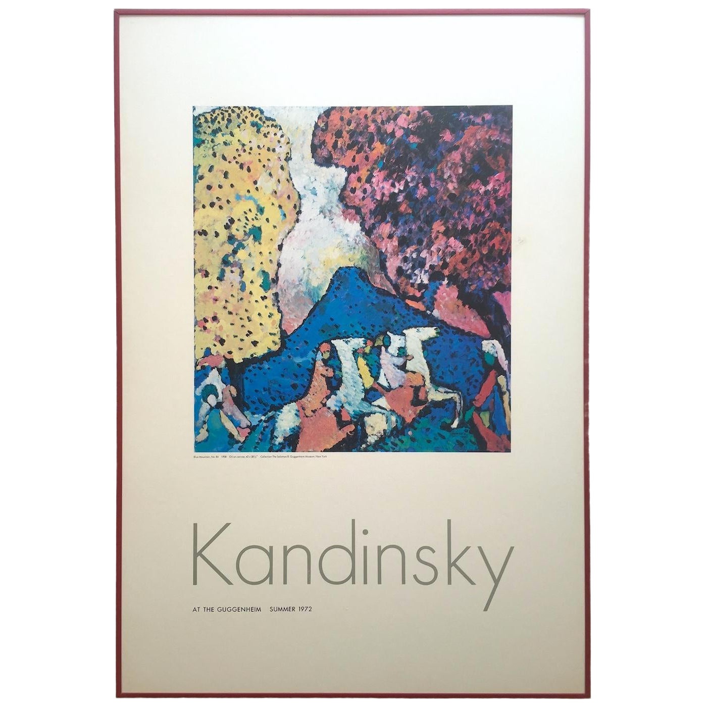 Wassily Kandinsky Vintage 1972 Lithograph Print Framed Guggenheim ...