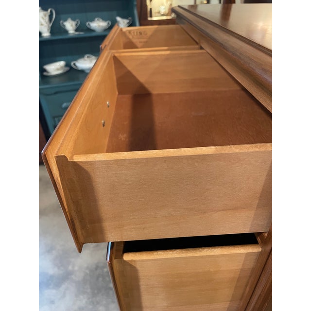 1990s Kling Colonial Vintage Solid Maple 6 Drawer Chest of Drawers ...