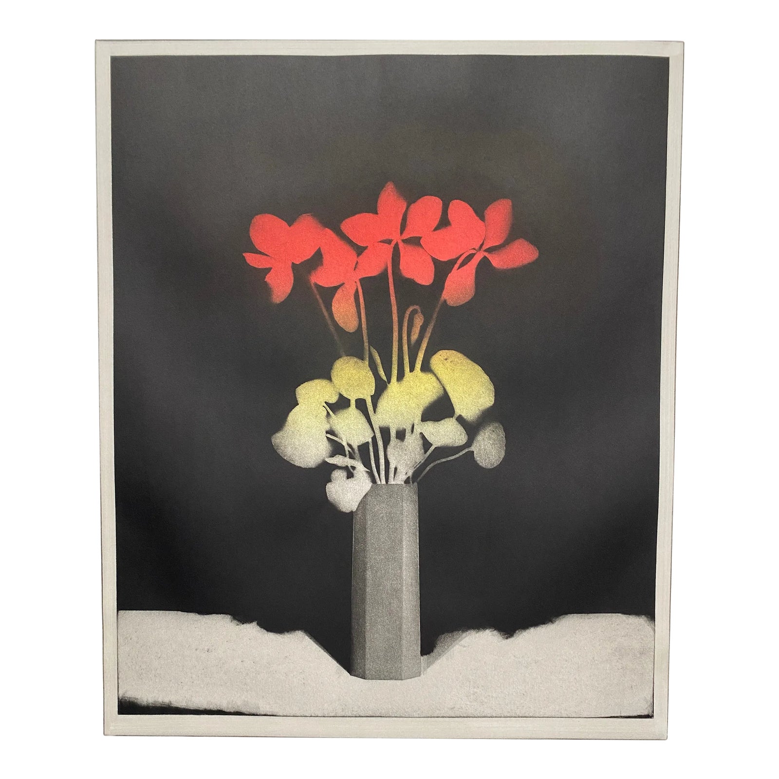 1978 Alan Tinley Cyclamen Aquatint Etching | Chairish