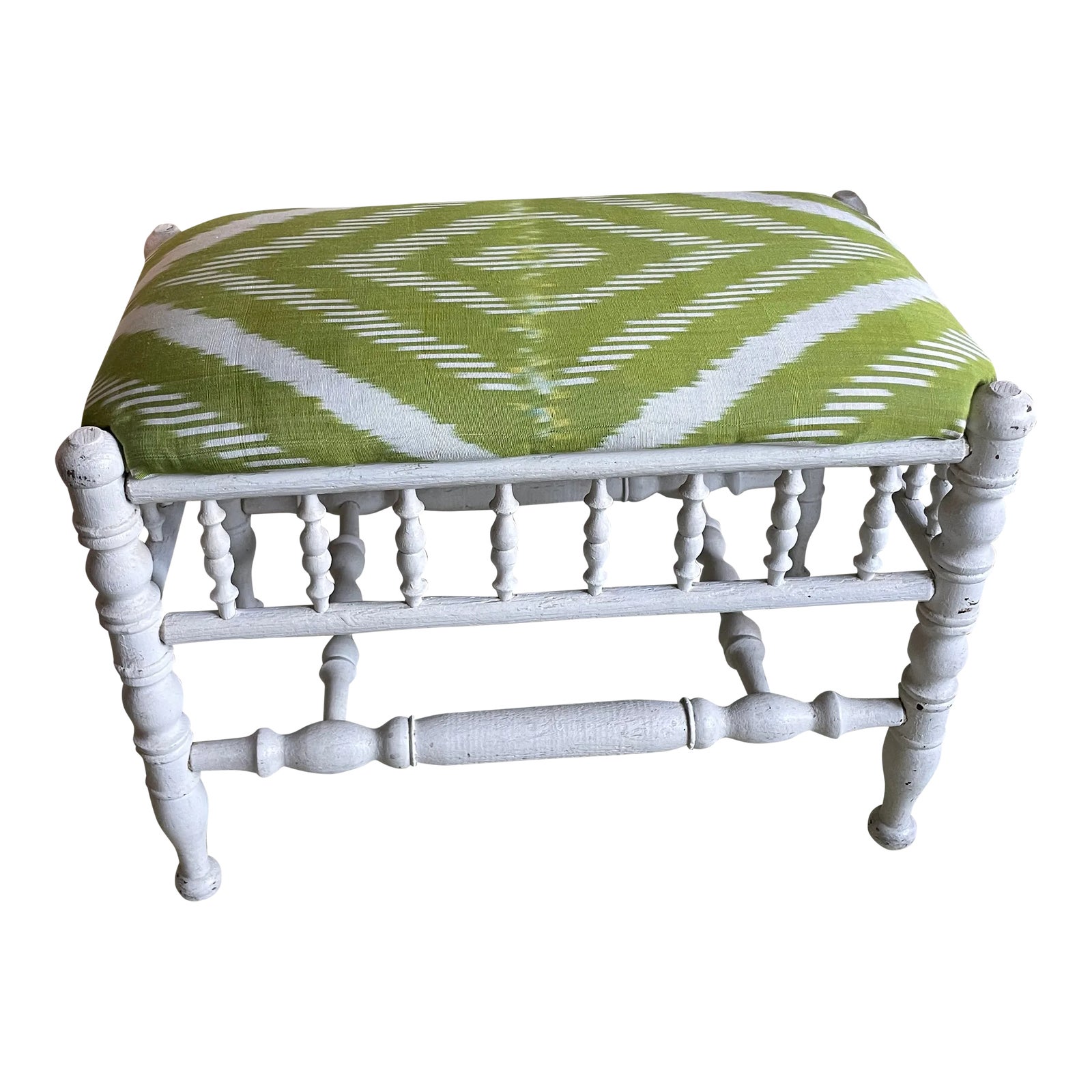 American Turned Spindle Stool | Chairish