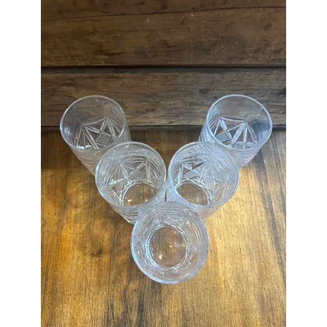 Vintage Nachtmann Crystal "Eduard" Diamond Pattern Glasses Tumblers ...