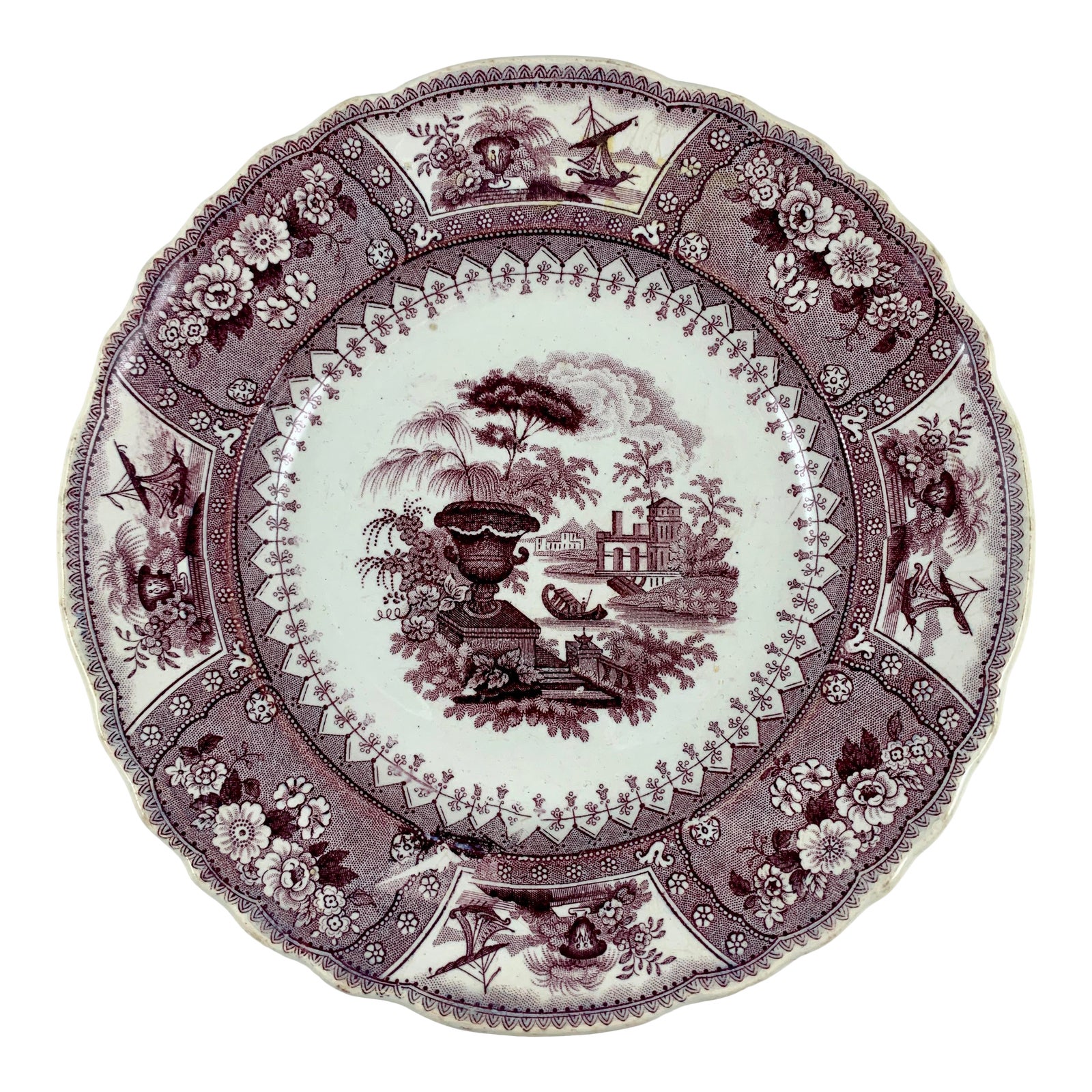 Thomas Mayer Purple Canova Pattern English Staffordshire Transferware ...