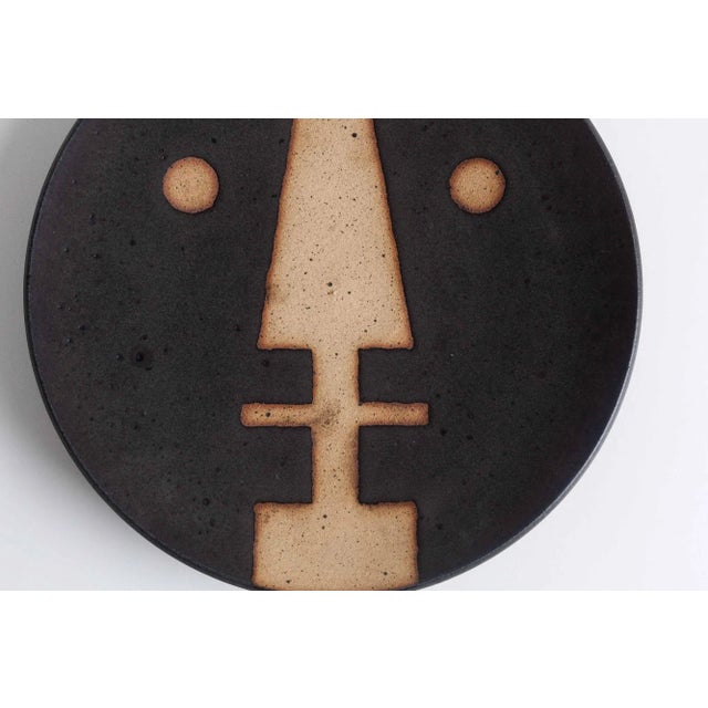 1960s Two Profiles Facing Ceramic Face Plate | Chairish