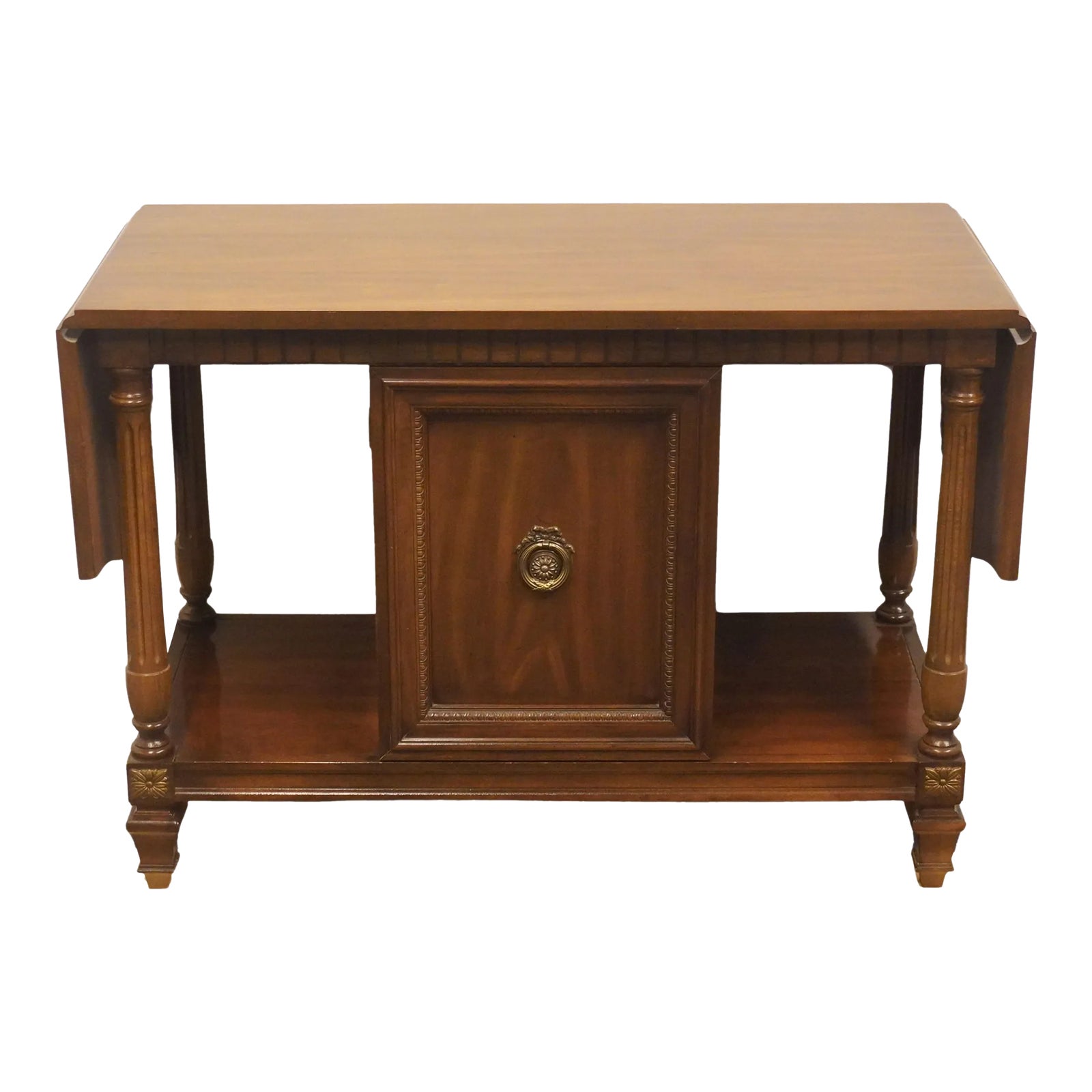 Thomasville Furniture Palatino Collection Italian Neoclassical Tuscan Style 62" Drop-Leaf Server ...