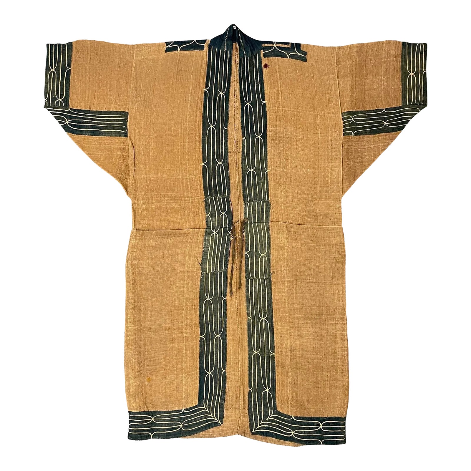 19th Century Ainu Attus Robe on Custom Wall Mount | Chairish