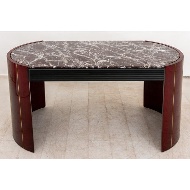 Dakota Jackson Attr. Marble Top Desk | Chairish