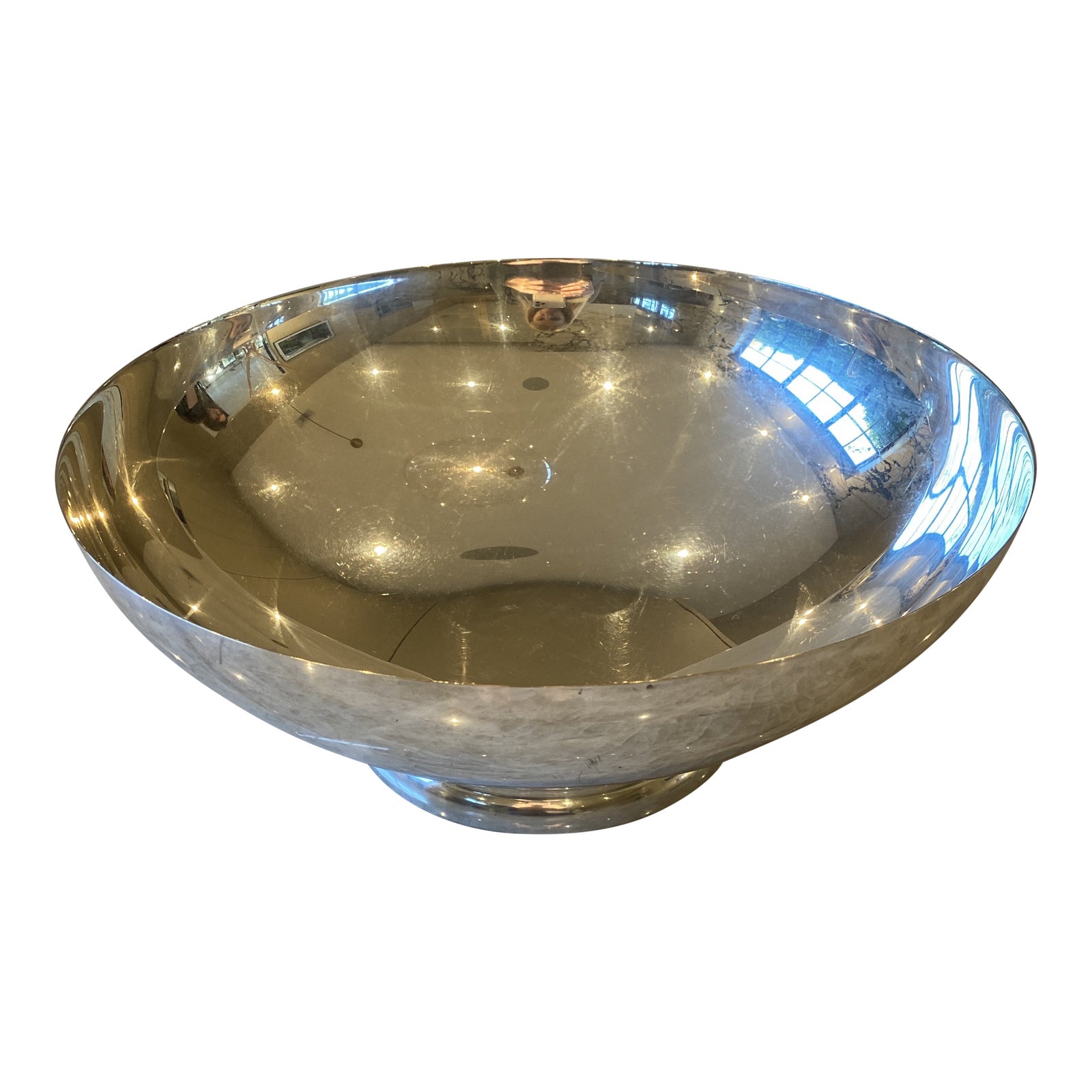 Antique Large Silver Bowl | Chairish
