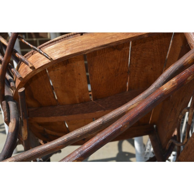 American Adirondack Twig Willow Rocking Chair Rustic Natural - Plank ...