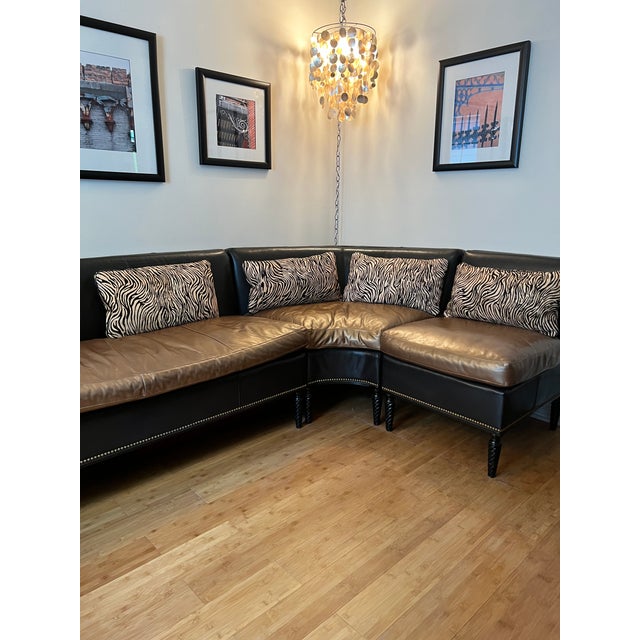 Custom Leathercraft Sectional Sofa | Chairish