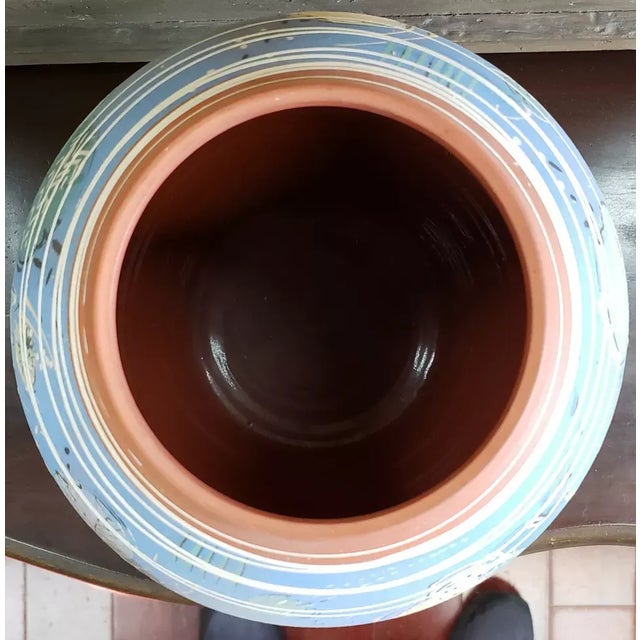 Vintage Eileen Egan Art Pottery Terracotta Rotund Vase | Chairish