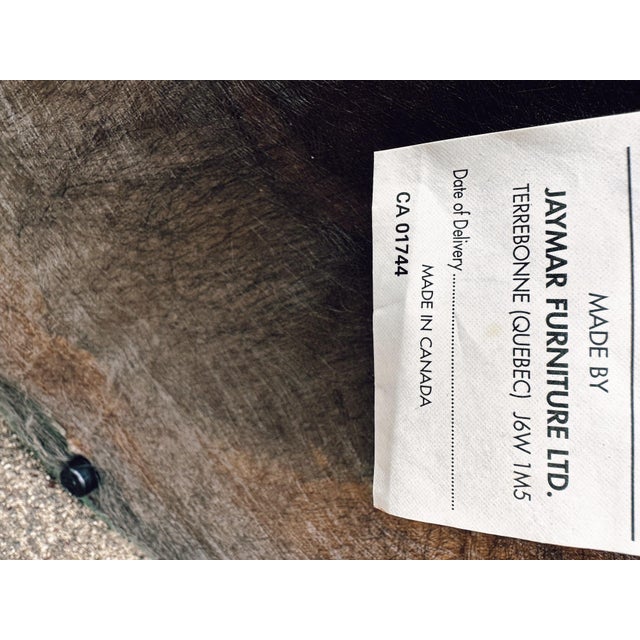 Late 20th Century Post Modern Pedestal Base Swivel Chair in Leather by Jaymar | Chairish