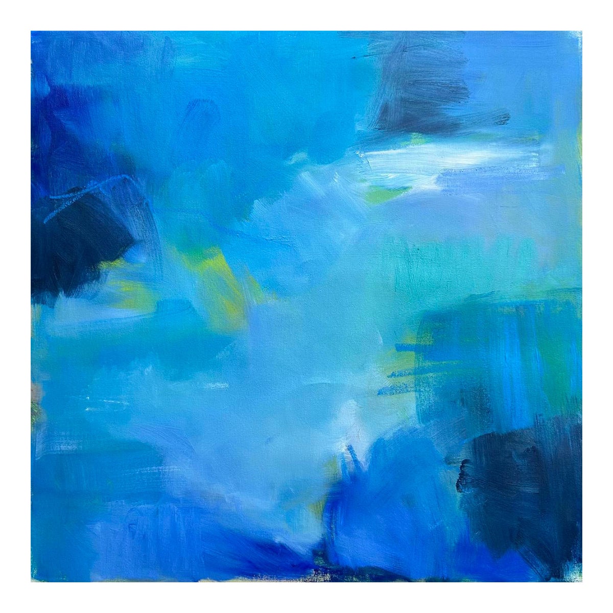 "Lagoon" by Trixie Pitts Abstract Expressionist Seascape Oil Painting ...